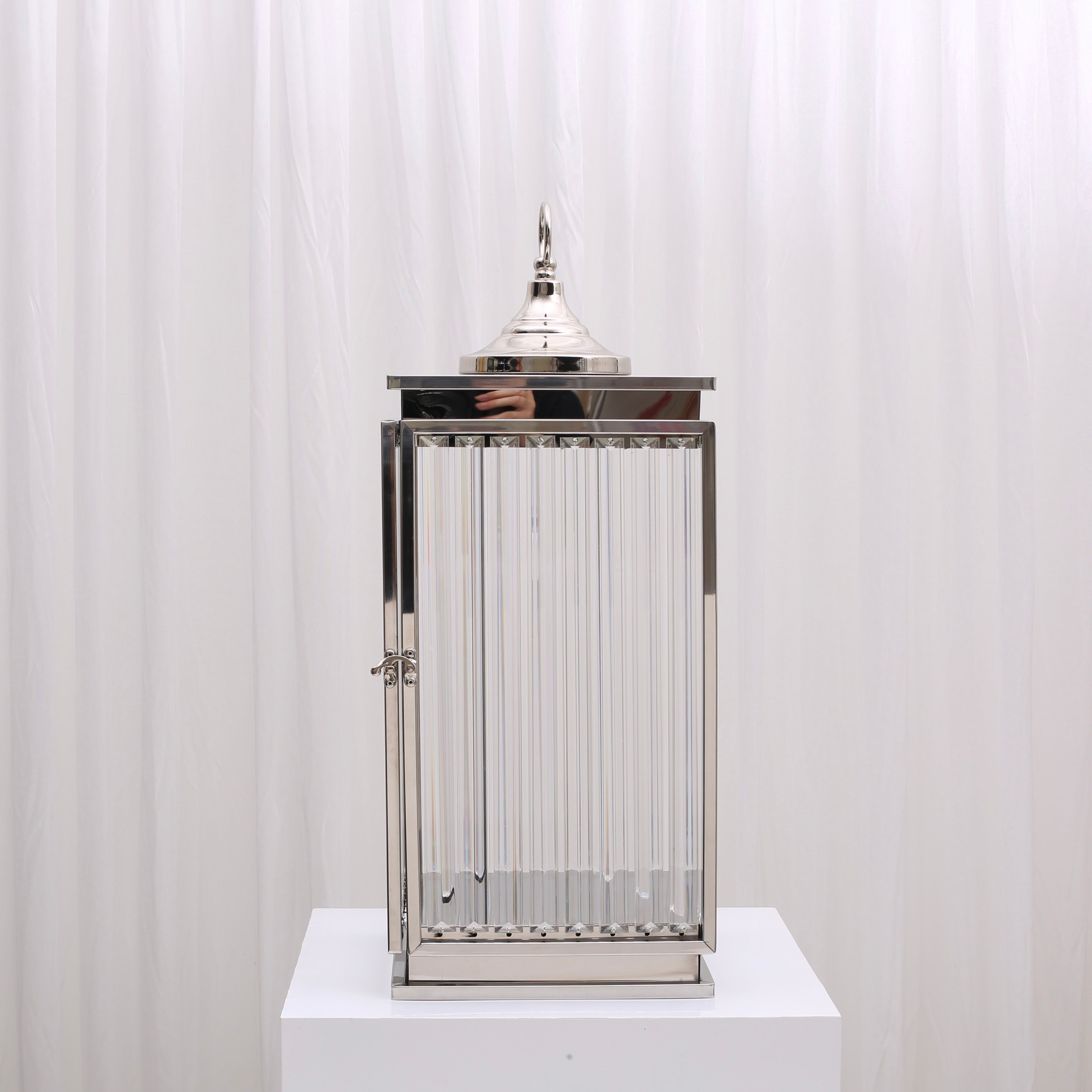 Celeste Lantern Large /Silver – Elysian Event Hire